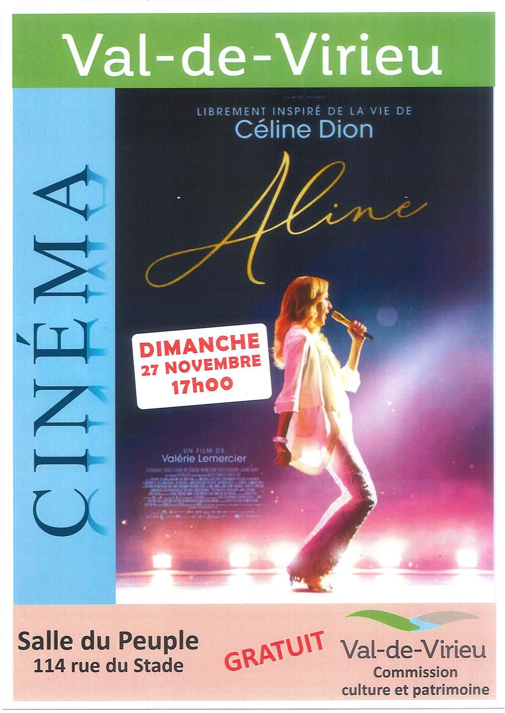 Ciné Val-de-Virieu : ALINE - Commune de Val-de-Virieu