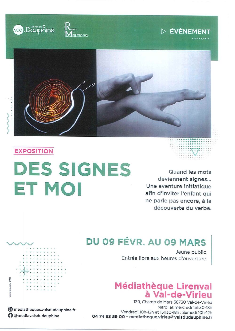 Exposition : Des signes et moi - Commune de Val-de-Virieu